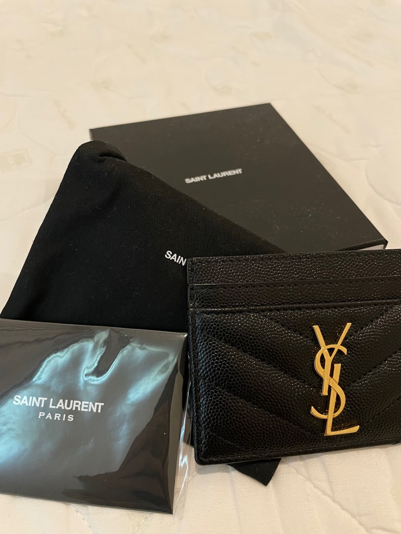 YSL Card holder, Luxury, Bags & Wallets on Carousell