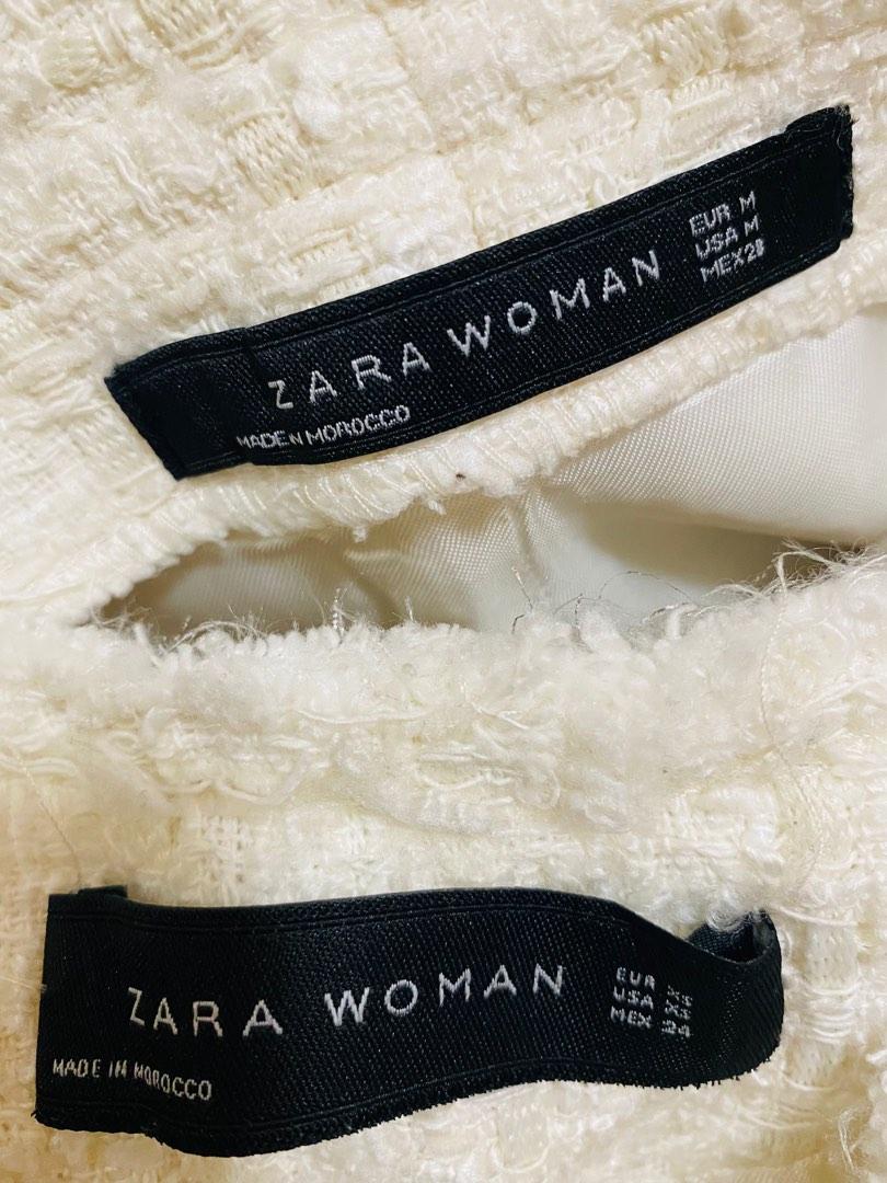 Zara Cream Tweed Co ord, Women's Fashion, Dresses & Sets, Sets or ...