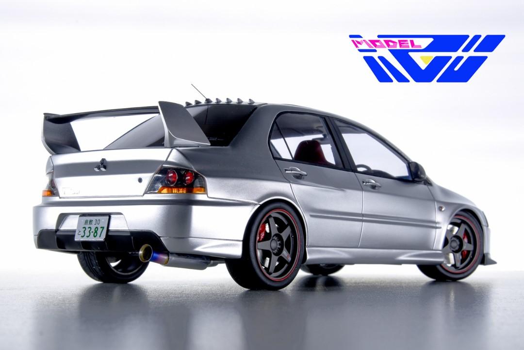 1:18 1/18 AGU Mitsubishi Lancer Evolution 9 Evo 9 Evo IX CT9A Silver CF ...