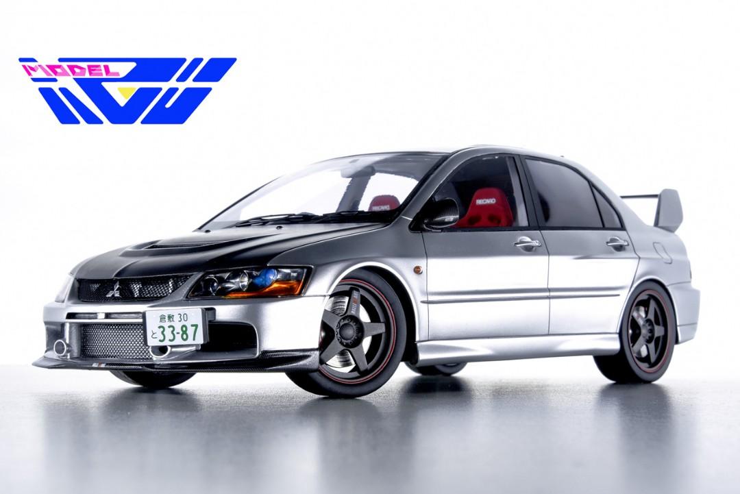1:18 1/18 AGU Mitsubishi Lancer Evolution 9 Evo 9 Evo IX CT9A Silver CF ...