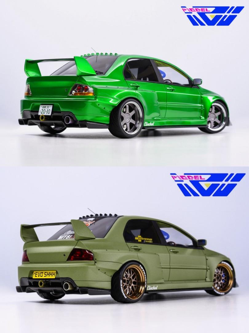 1:18 1/18 AGU Mitsubishi Lancer Evolution 9 Evo 9 Evo IX CT9A Wide Body ...