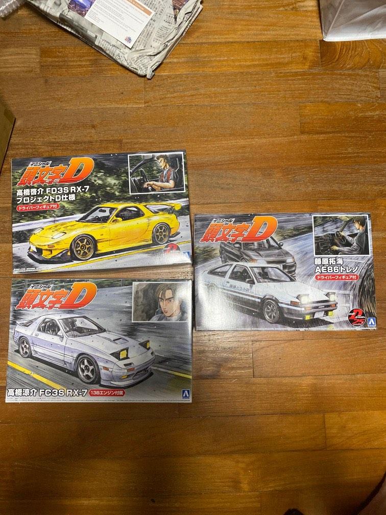 1/24 Aoshima Initial D AE86, Rx-7 FC3S FD3S Tamiya, Hobbies & Toys ...