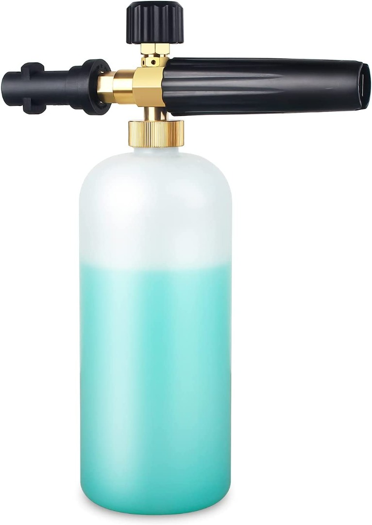 1618) EAWONGEE Adjustable Snow Foam Lance 1 Liter Foam Cannon Soap Dispenser for Karcher K ...
