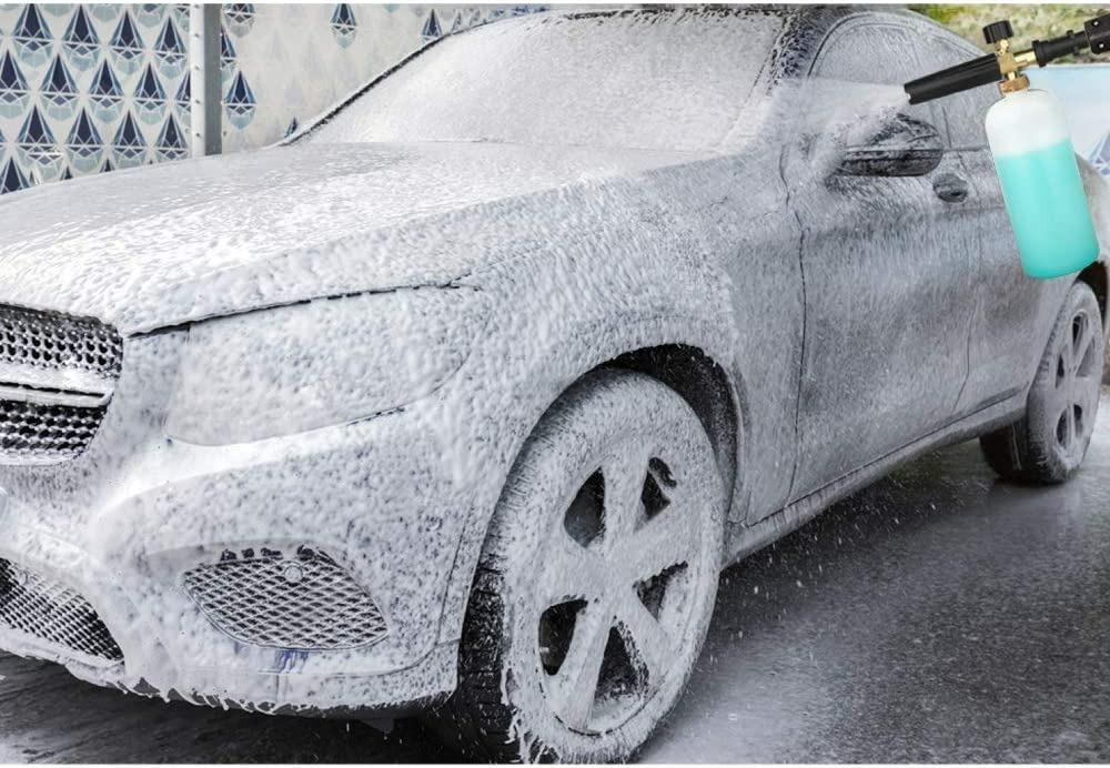 1618) EAWONGEE Adjustable Snow Foam Lance 1 Liter Foam Cannon Soap Dispenser for Karcher K ...