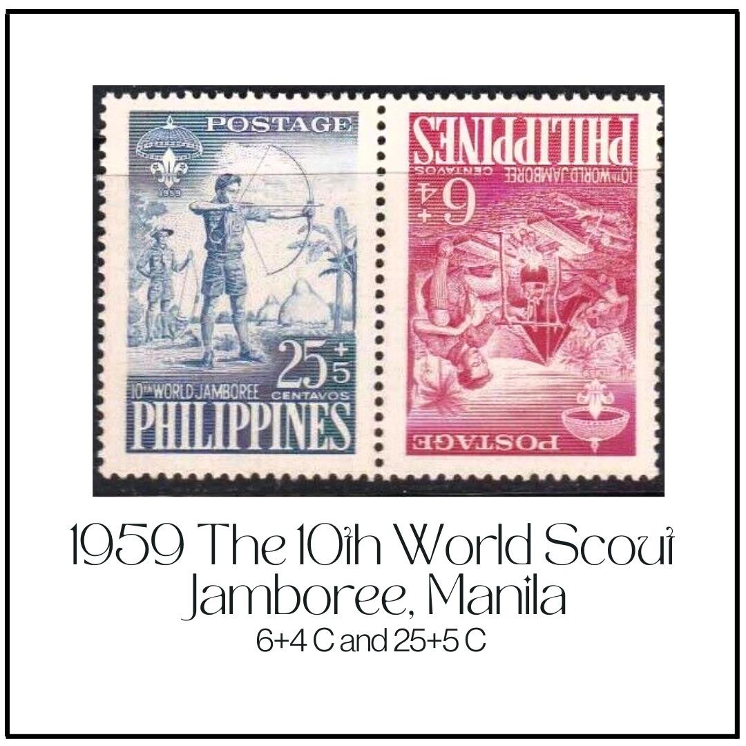 1959 Philippine Stamp The 10th World Scout Jamboree, Manila Post Stamp ...
