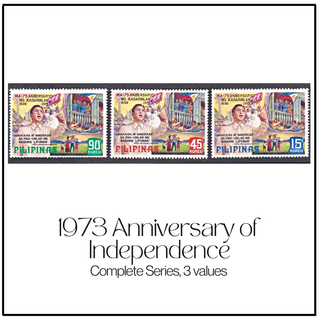 1973 Philippine Stamp The 75th Anniversary of Philippine Independence ...