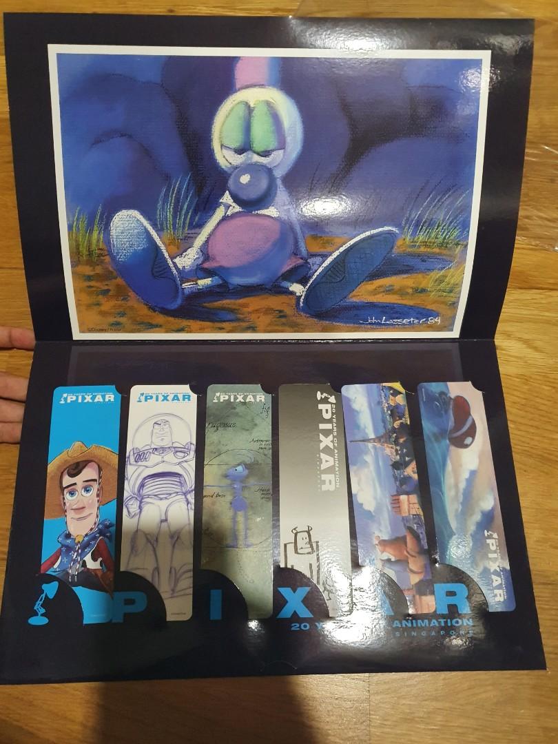 20 years of animation pixar Singapore collectable (bookmarks), Hobbies ...