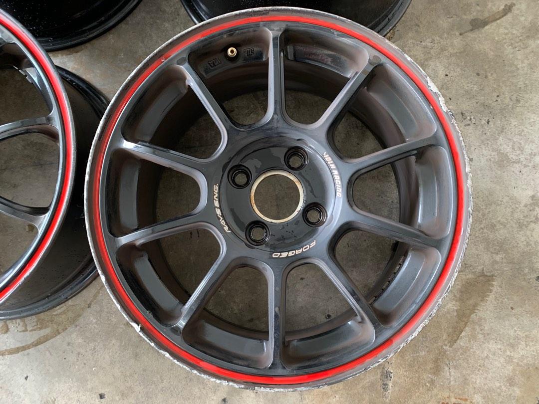 4 pieces 15” used Replica Volks Racing sport rims, Car Accessories ...