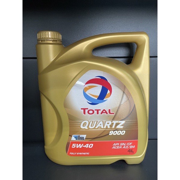 5w40 Quartz 9000 Total engine oil 4L fully synthetic, Auto Accessories ...