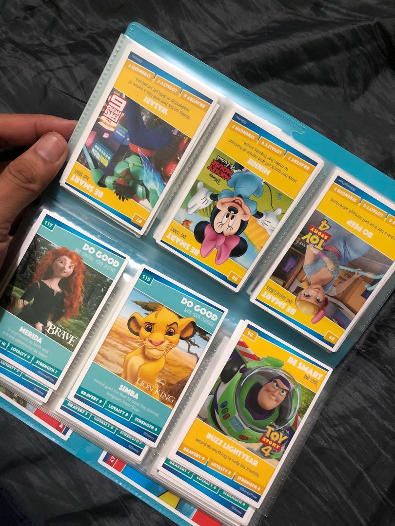 72 pieces disney characters collectible cards by sainsbury no repeating ...