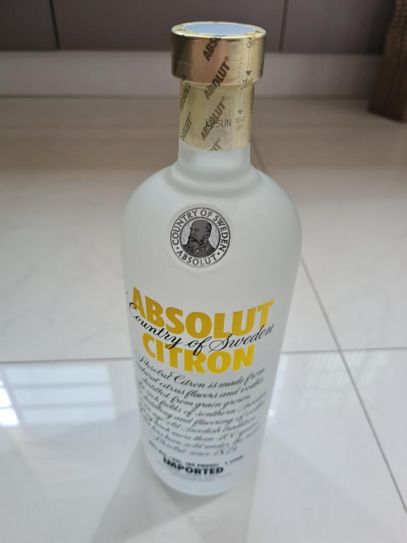 Absolut Citron, Food & Drinks, Alcoholic Beverages on Carousell