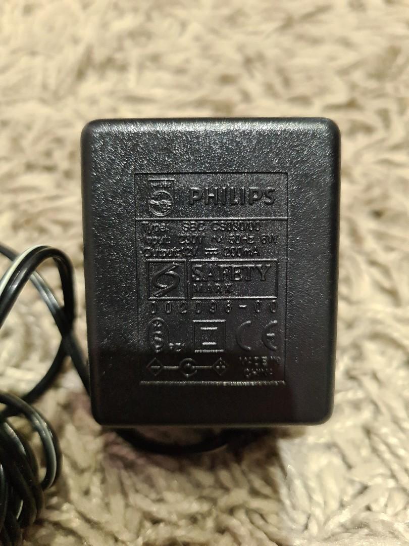 PHILIPS power adapter 12V (200mA) with safety mark, TV & Home ...
