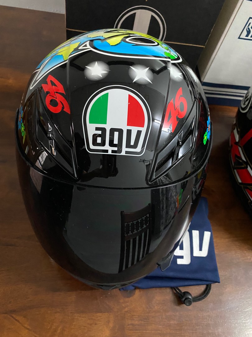 AGV K3 Sun & Moon VR Original, Auto Accessories on Carousell