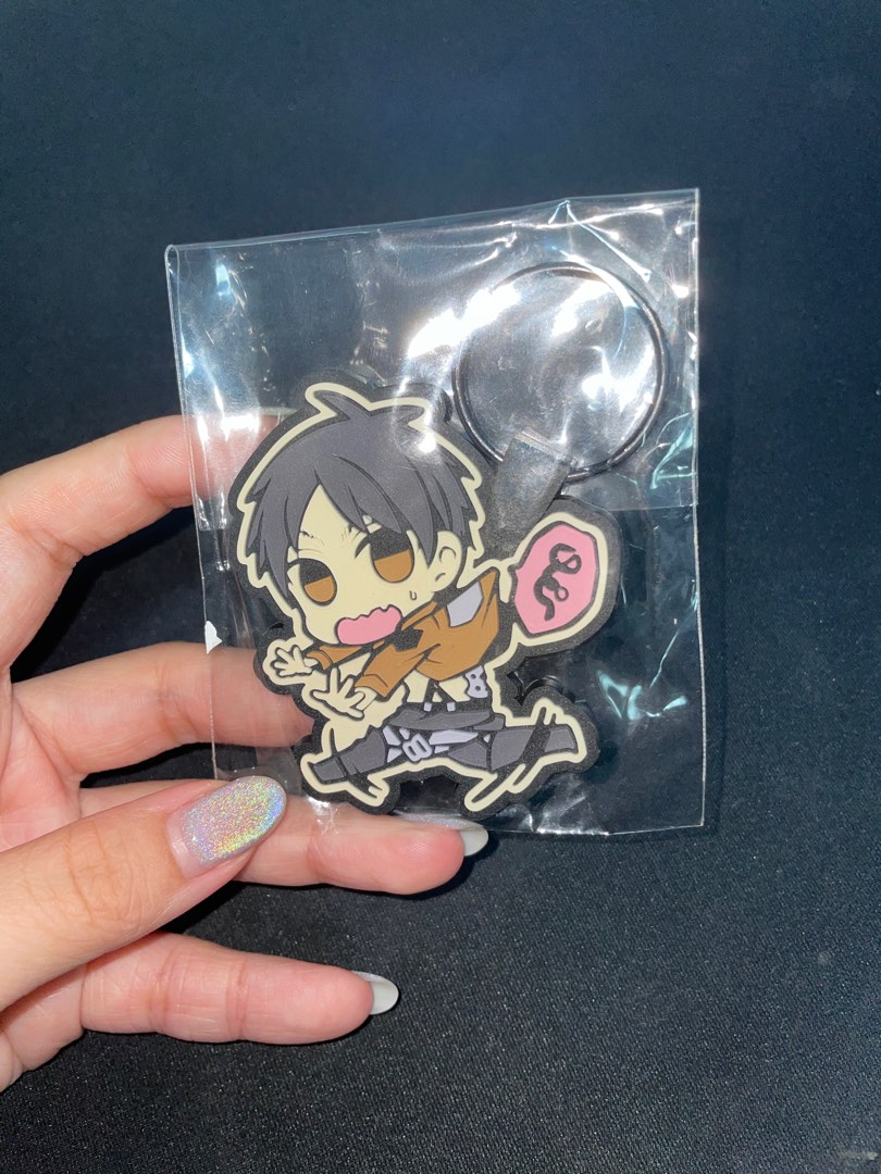 Attack on Titan Eren Yeager Keychain/ Luggage Tag, Hobbies & Toys ...