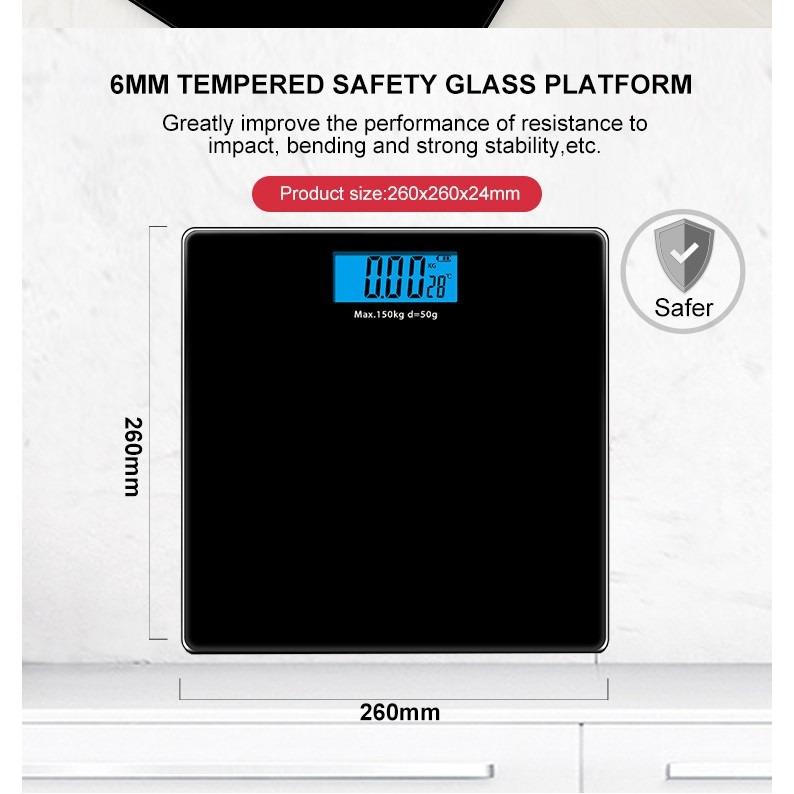 Digital Body Weighing Scale Temperature Fat Scales Weighing Machine ...