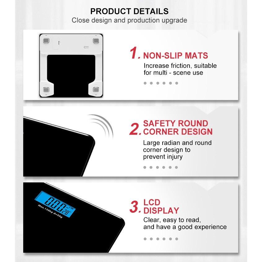 Digital Body Weighing Scale Temperature Fat Scales Weighing Machine ...