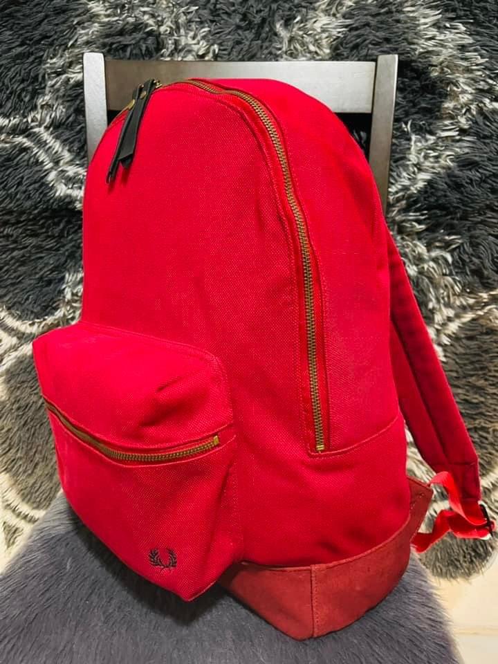 Authentic fred perry backpack, Luxury, Bags & Wallets on Carousell