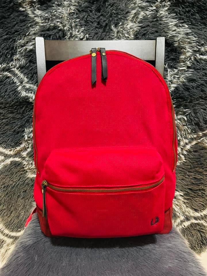 Authentic fred perry backpack, Luxury, Bags & Wallets on Carousell