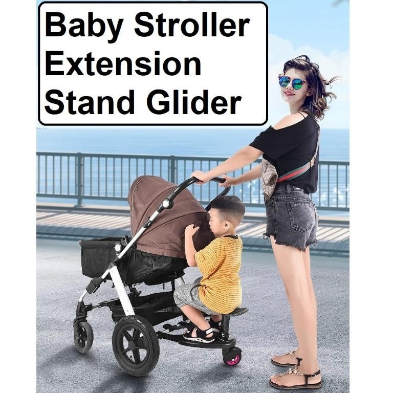 Baby Stroller Extension Board Stand Roller on board Universal Ride On ...