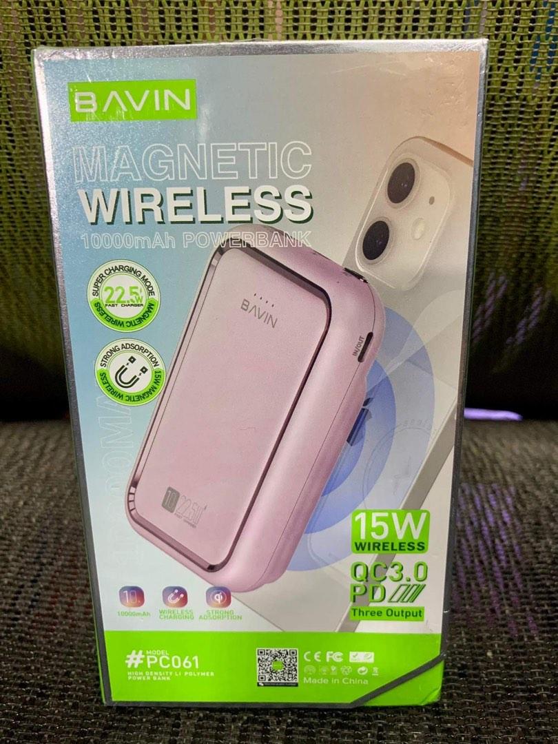BAVIN PC061 WIRELESS FAST CHARGING 22.5W 10000mAh POWER BANK 15W ...