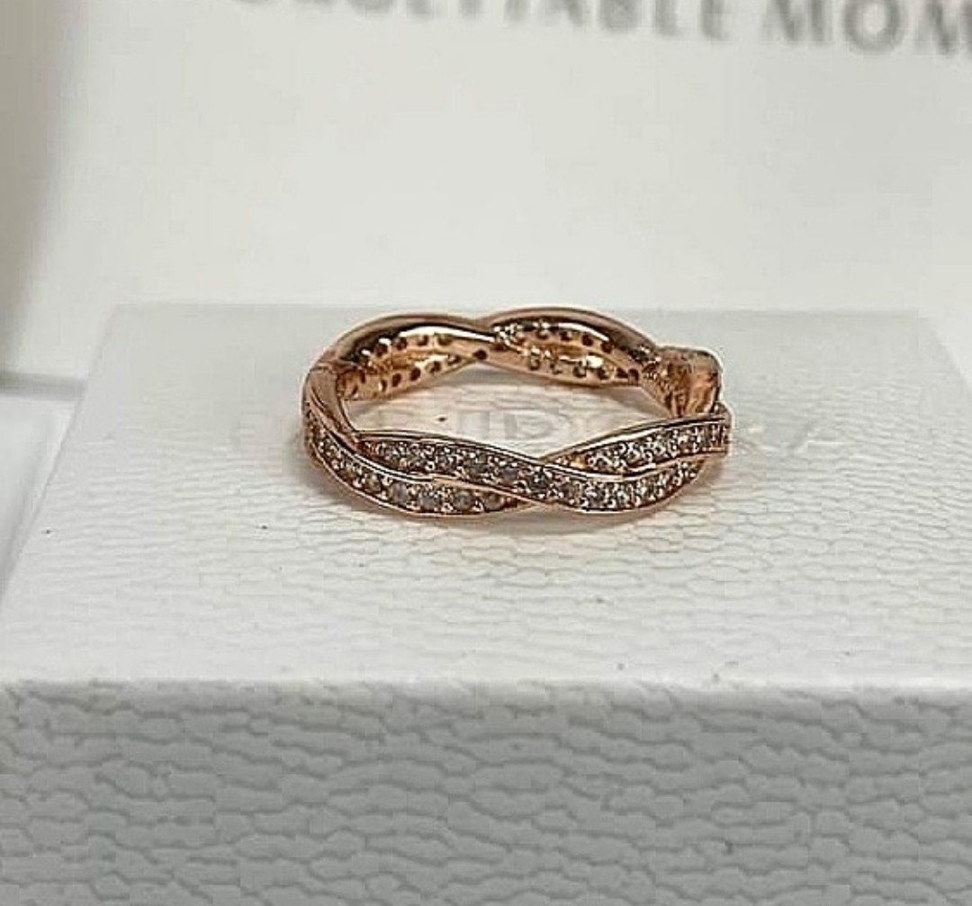 ⭐BIG SALE⭐PANDORA AUTH TWISTED RING 4-5-6-8-8-9-10, Women's Fashion ...