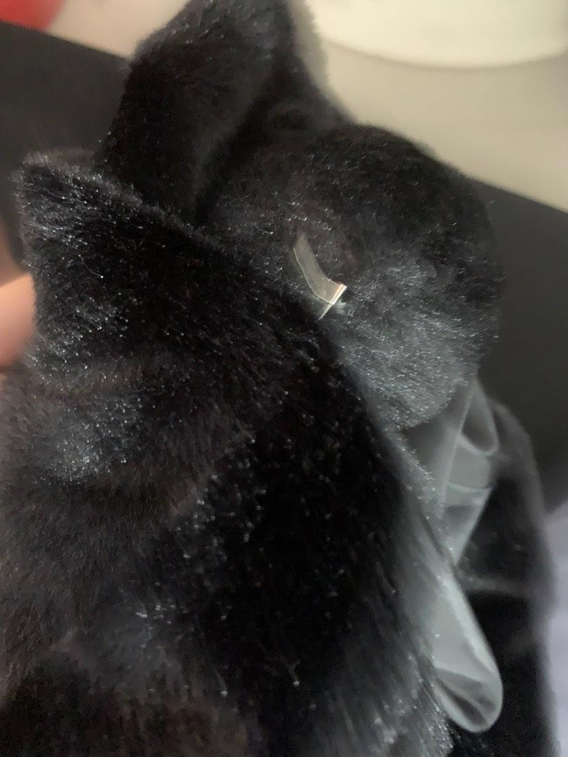 Black Bear Fuzzy Furry Bucket hat, Women's Fashion, Watches ...