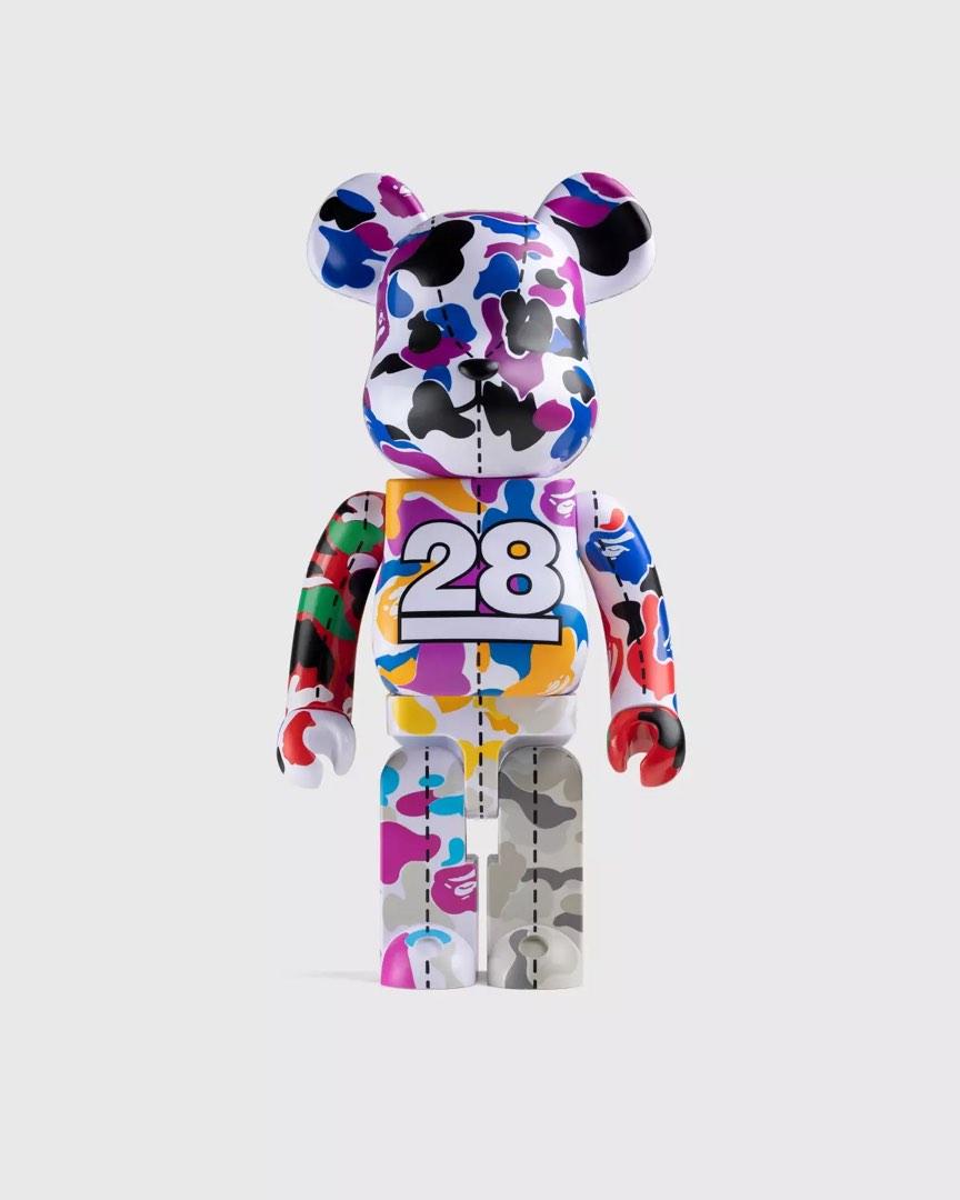 BNIB Bearbrick x BAPE bathing ape 28th Anniversary 400% #2 with receipt ...