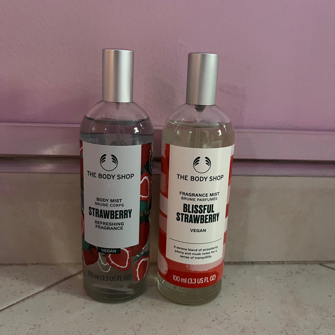 Body Shop Strawberry Fragrance Mist, Beauty & Personal Care, Fragrance ...