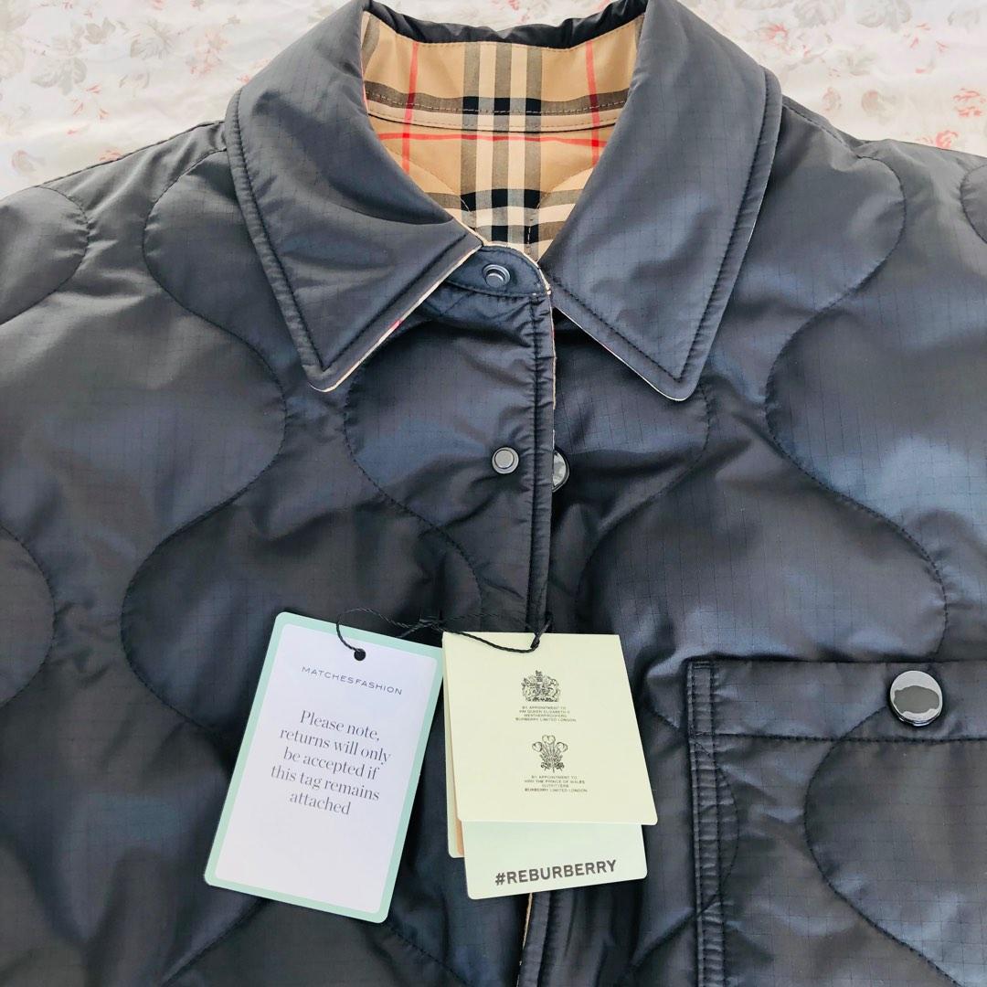 Burberry Francis reversible quilted padded shell coat, Luxury, Apparel ...