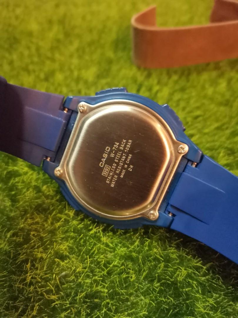 CASIO [3292] MODULE W-734 MODEL, Men's Fashion, Watches & Accessories ...