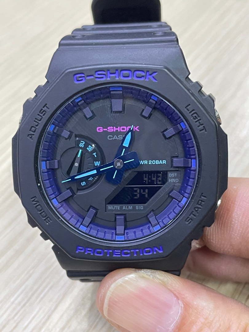 Casio G-Shock GA-2100VB Digital Watch, Men's Fashion, Watches ...
