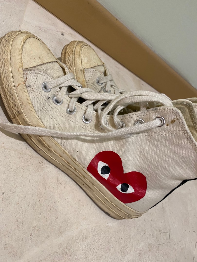 CDG x converse high cut (Authentic), Men's Fashion, Footwear, Sneakers ...