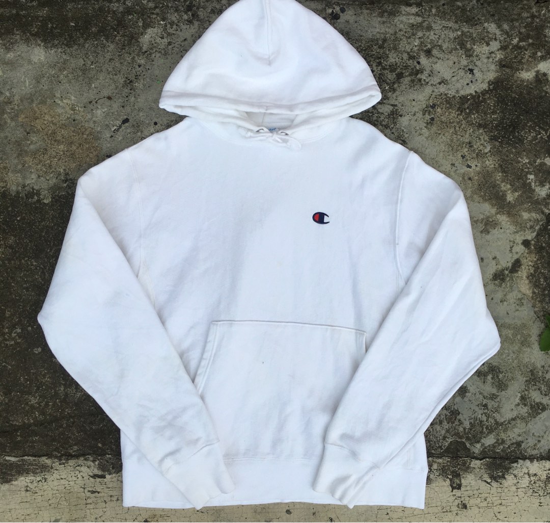 CHAMPION BASIC LOGO REVERSE WEAVE, Men's Fashion, Tops & Sets, Hoodies ...