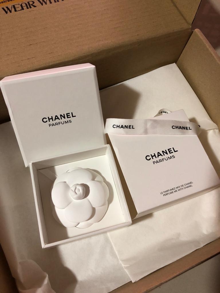 Chanel ceramic camellia diffuser, Beauty & Personal Care, Fragrance ...