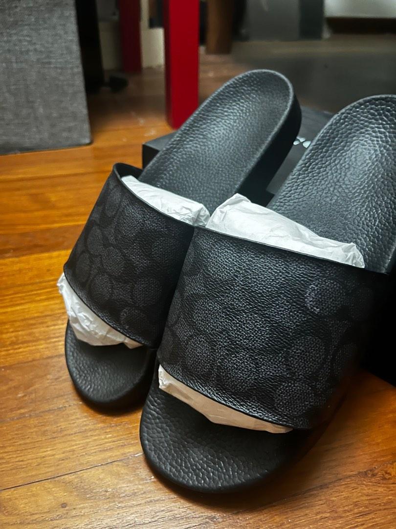 Coach Slides, Men's Fashion, Footwear, Flipflops and Slides on Carousell