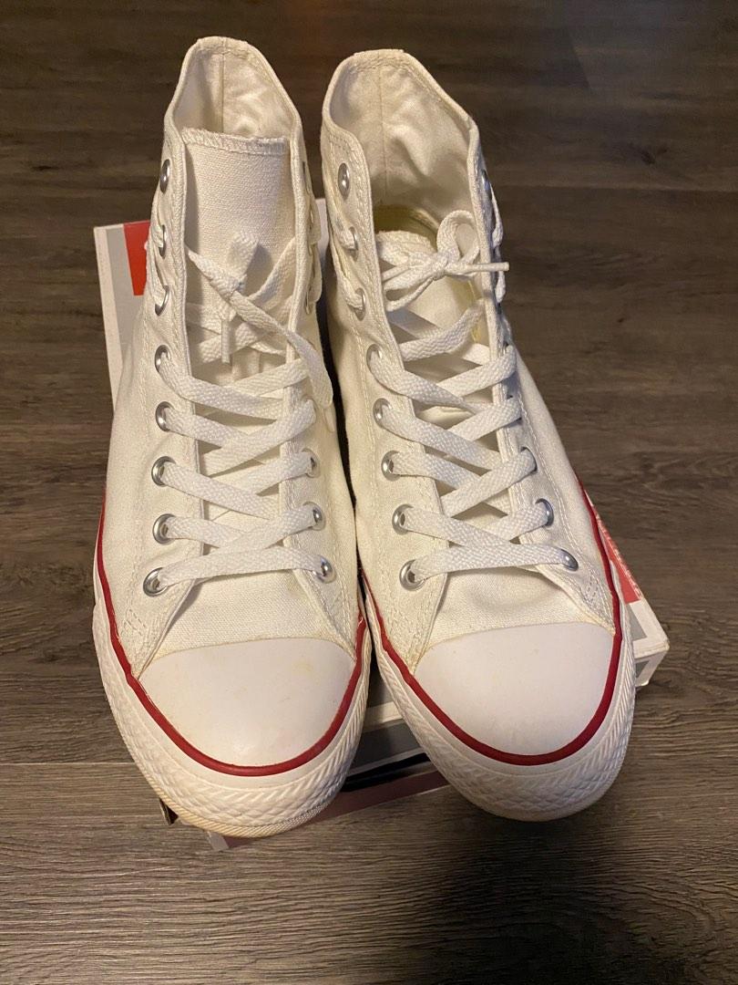 Converse High Cut - White, Women's Fashion, Footwear, Sneakers on Carousell
