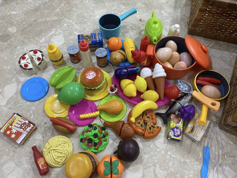 Cooking toys , Plastic Food , Cans , Boxes, Hobbies & Toys, Toys ...