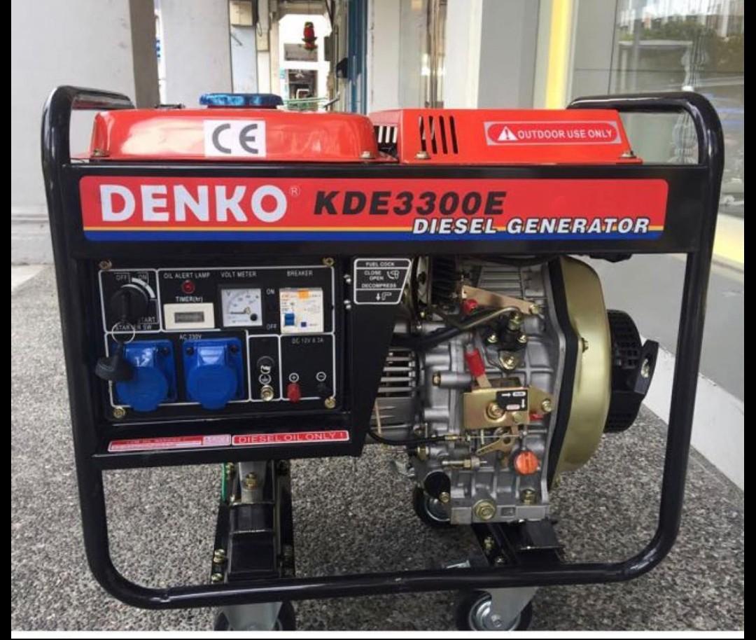 Denko Diesel Generator KDE3300E, Everything Else on Carousell
