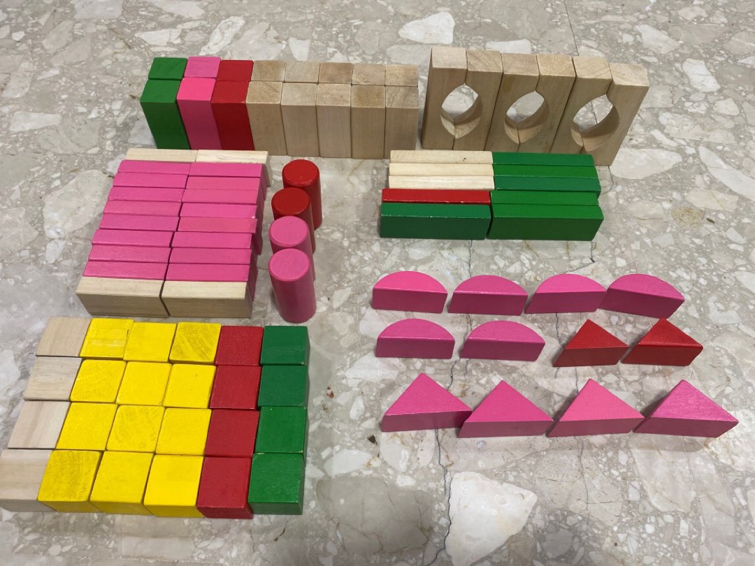 ELC Wooden Blocks 96 pieces, Hobbies & Toys, Toys & Games on Carousell