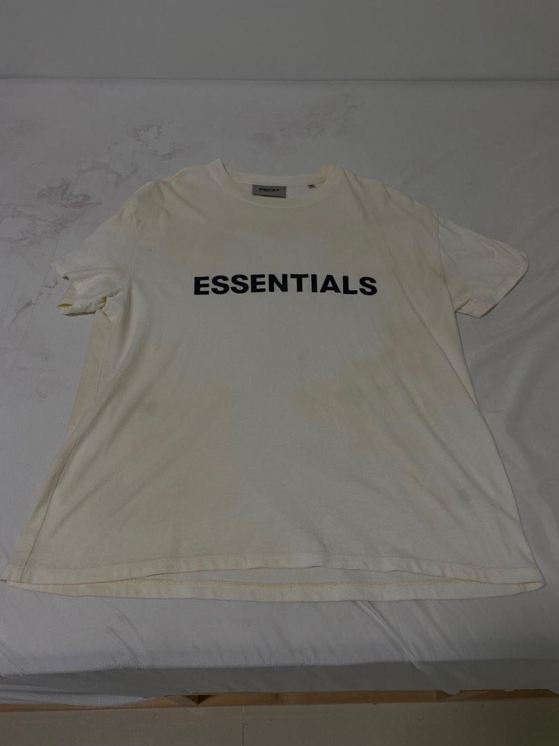 Essential SS20 Cream White Tee, Men's Fashion, Tops & Sets, Tshirts ...