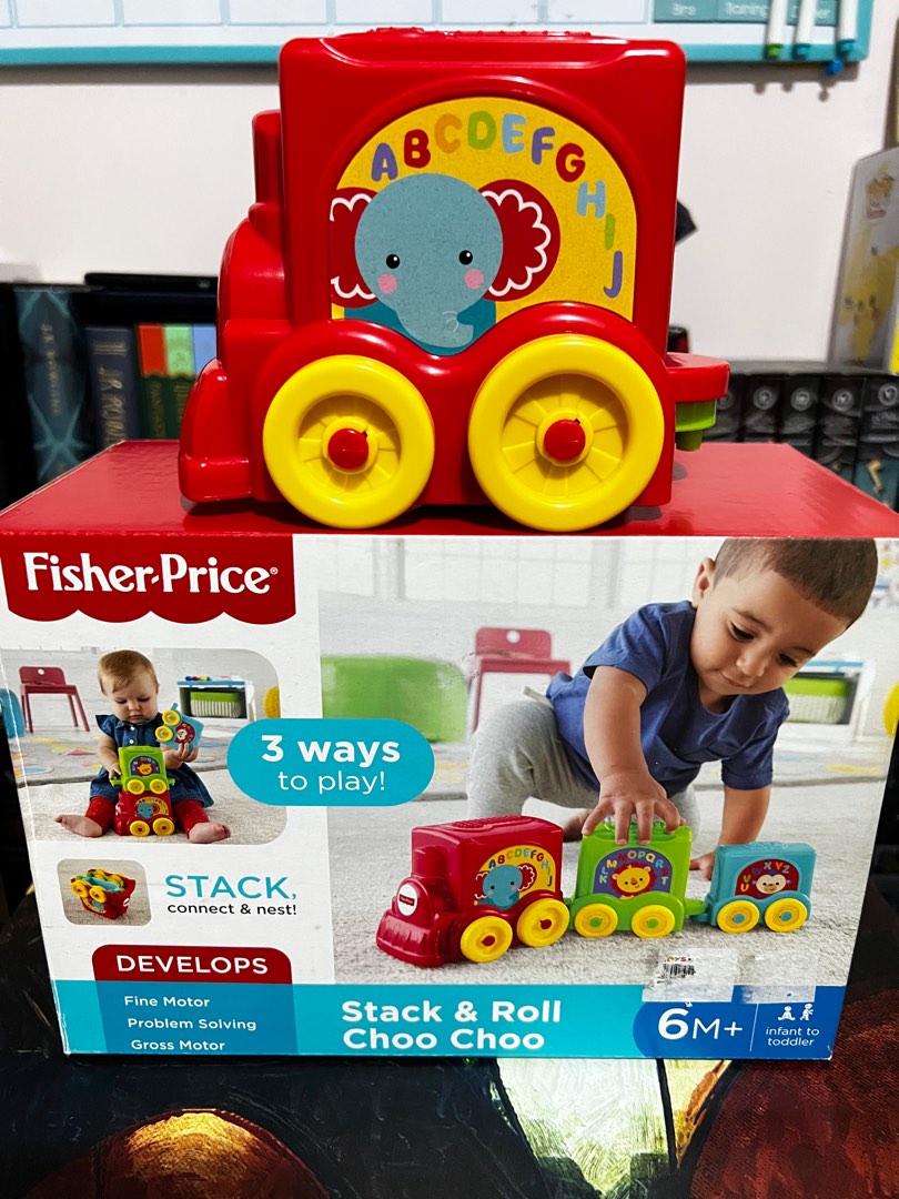 Fisher Price Stack & Roll Choo Choo, Babies & Kids, Infant Playtime on ...