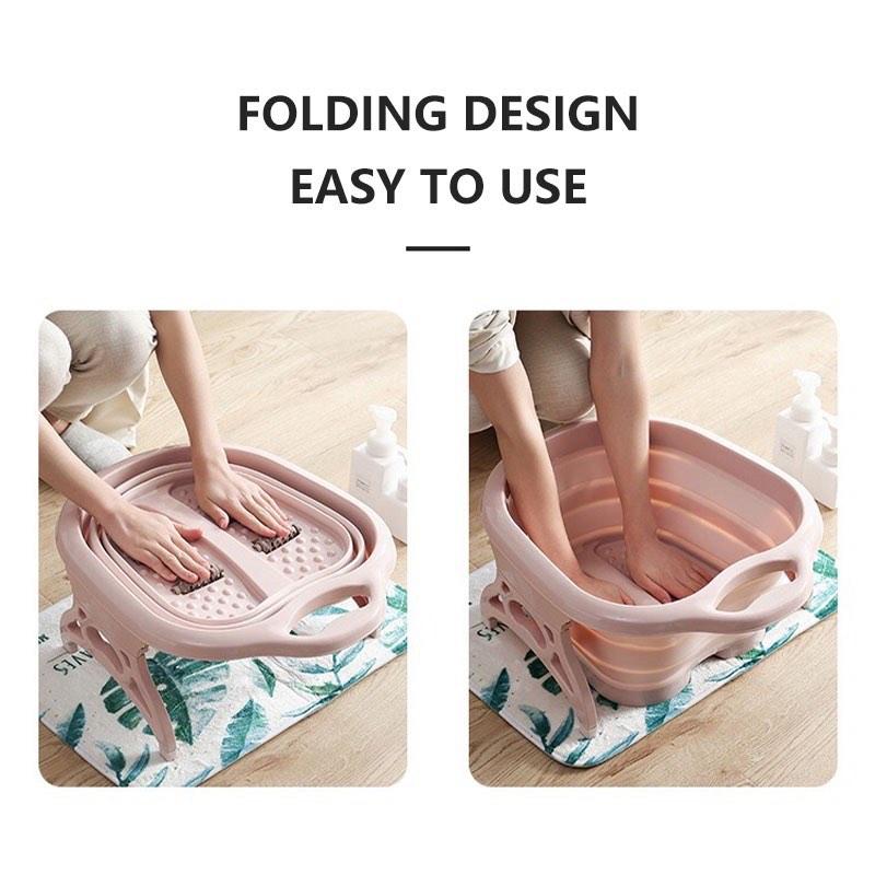 Foldable Foot Basin Foot Spa Massage Basin Folding Basin Healthy Foot ...