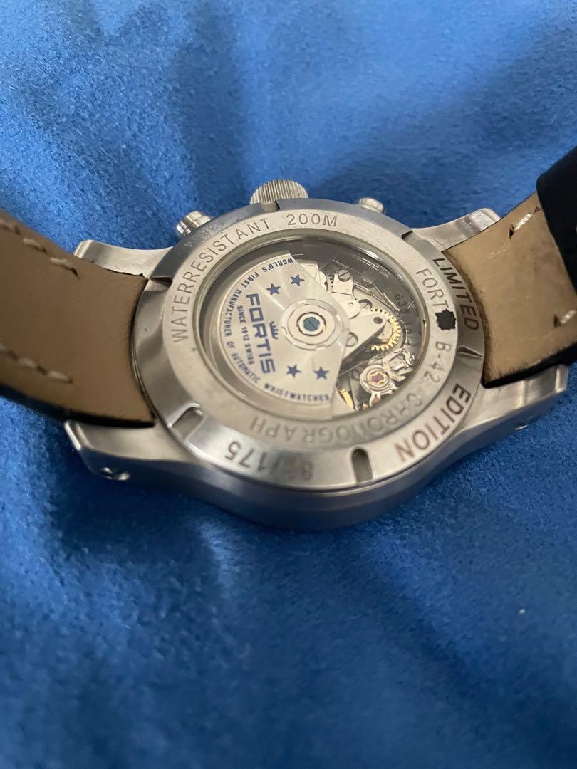 Fortis F-4F Aviator Chronograph Watch top gun air force pilot F4 F5 F15 ...