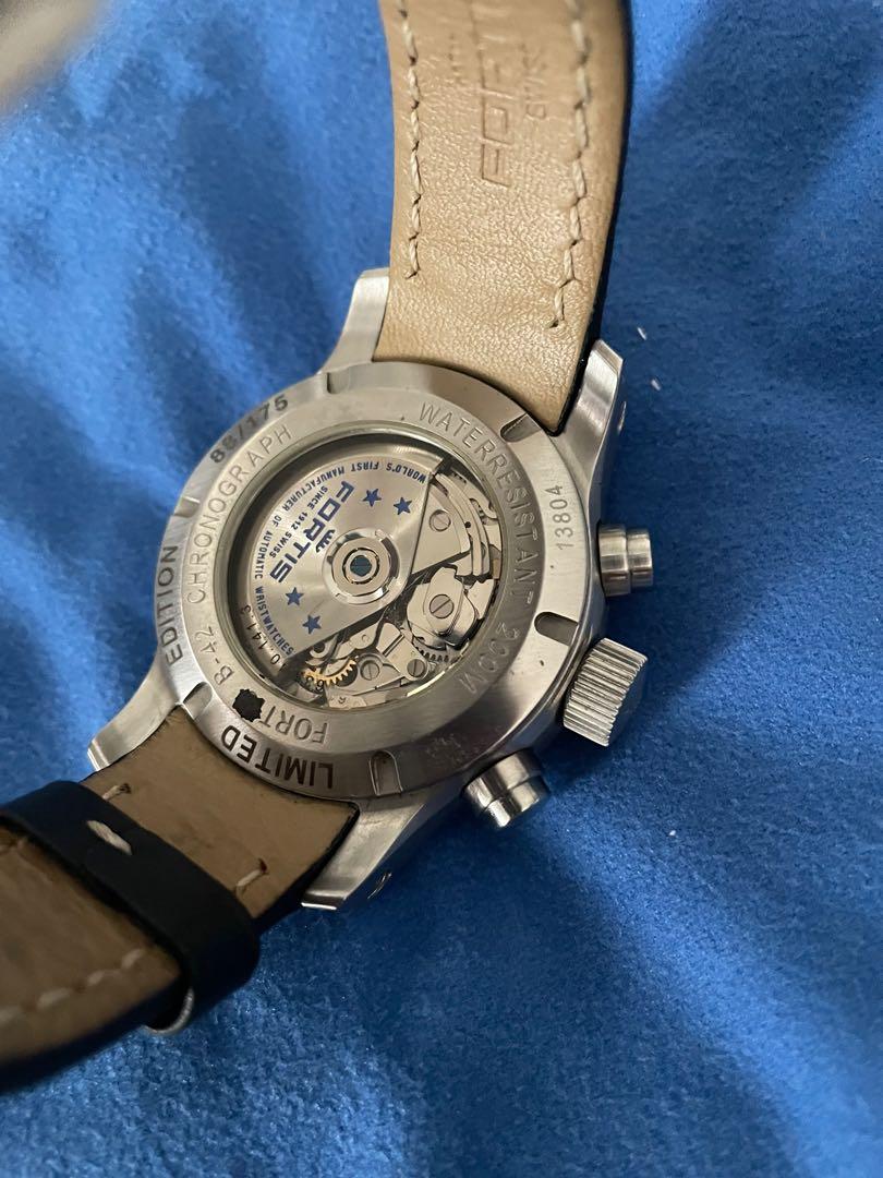 Fortis F-4F Aviator Chronograph Watch top gun air force pilot F4 F5 F15 ...