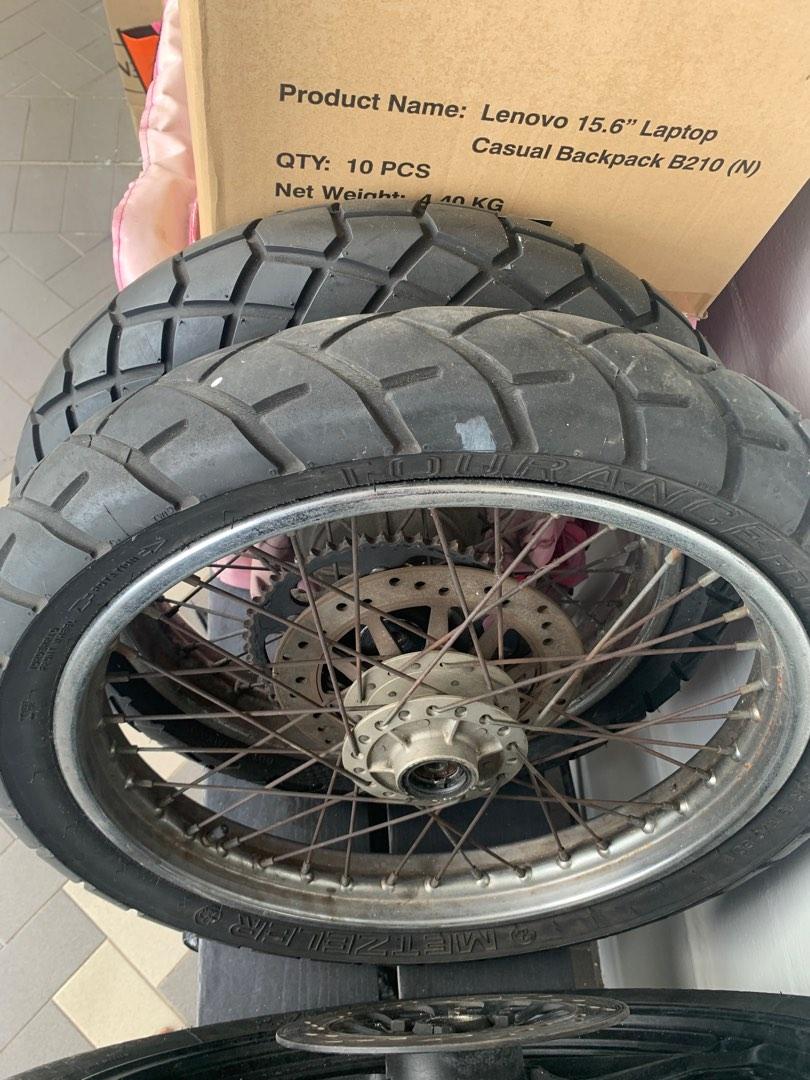 Free tyres and rims, Motorcycles, Motorcycle Accessories on Carousell