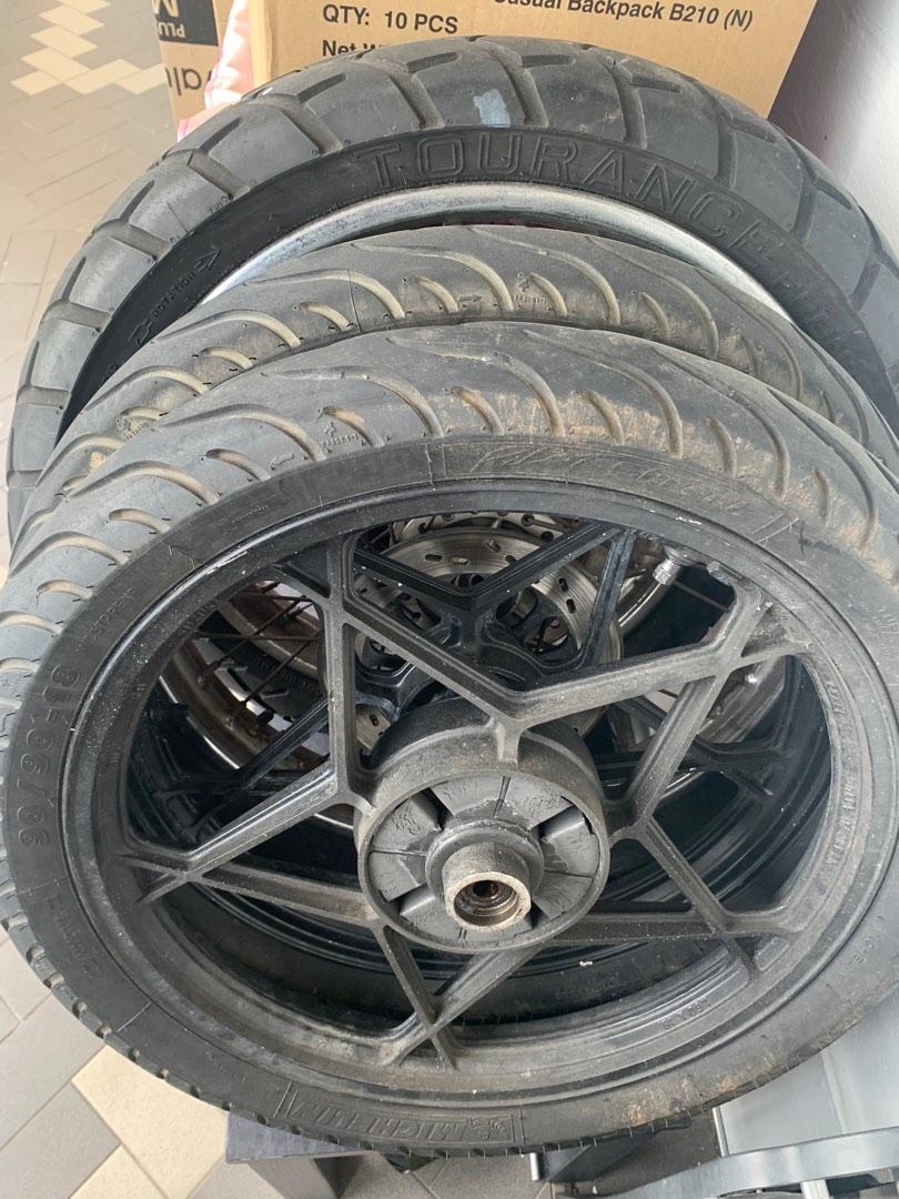 Free tyres and rims, Motorcycles, Motorcycle Accessories on Carousell