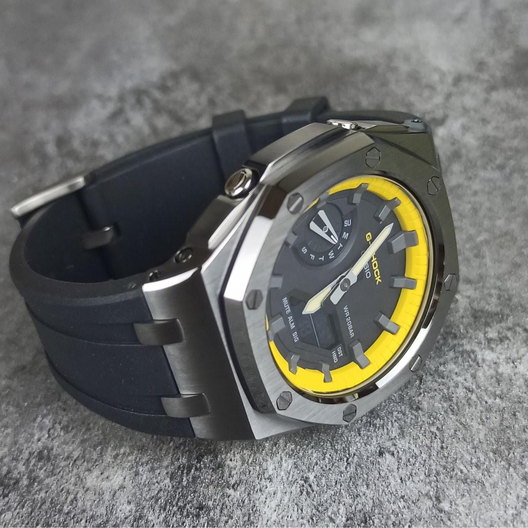 G- Shock Casioak ap custom mod Matt ash grey v9 ga2100 ga2110 ga-2100 ...