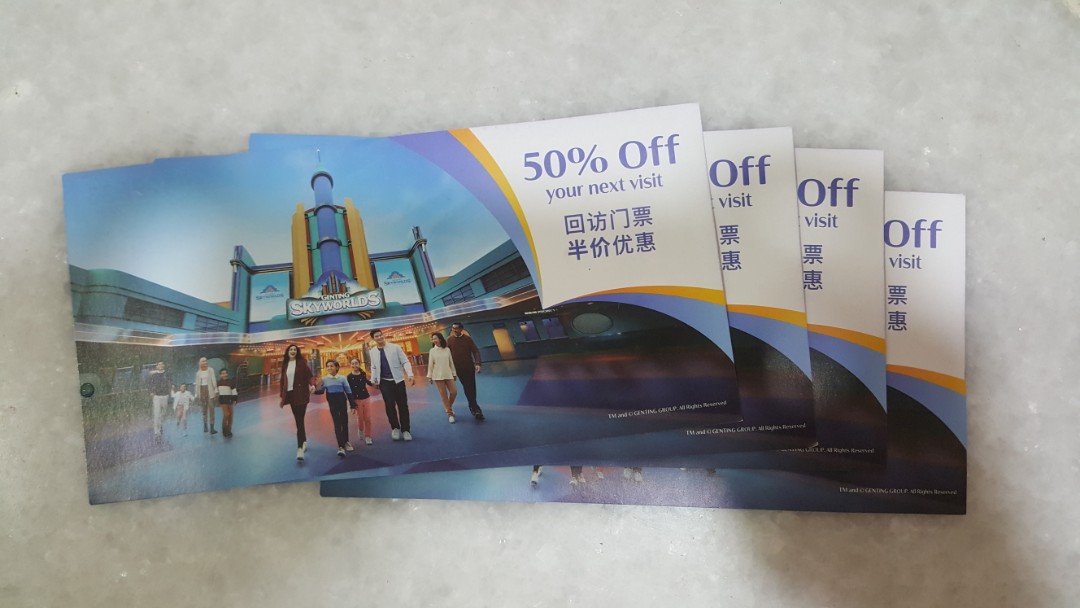 Genting Skyworlds Latest Outdoor Theme Park 50 Discount Voucher