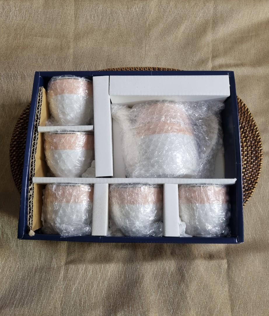 Givenchy Orange Cursive Logo Tea Pot Set, Furniture & Home Living ...