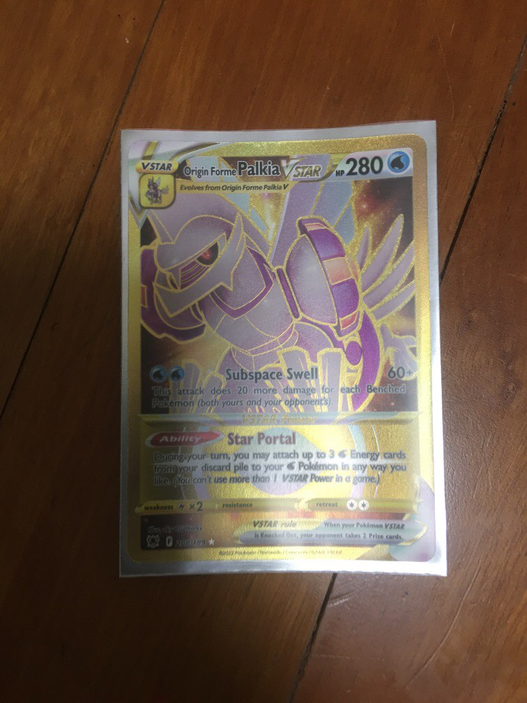 Gold star palkia, Hobbies & Toys, Toys & Games on Carousell